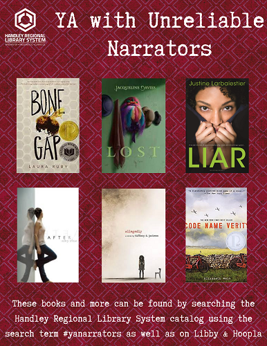 Teen Book Spotlight--Unreliable Narrators!!! | Handley Regional Library System